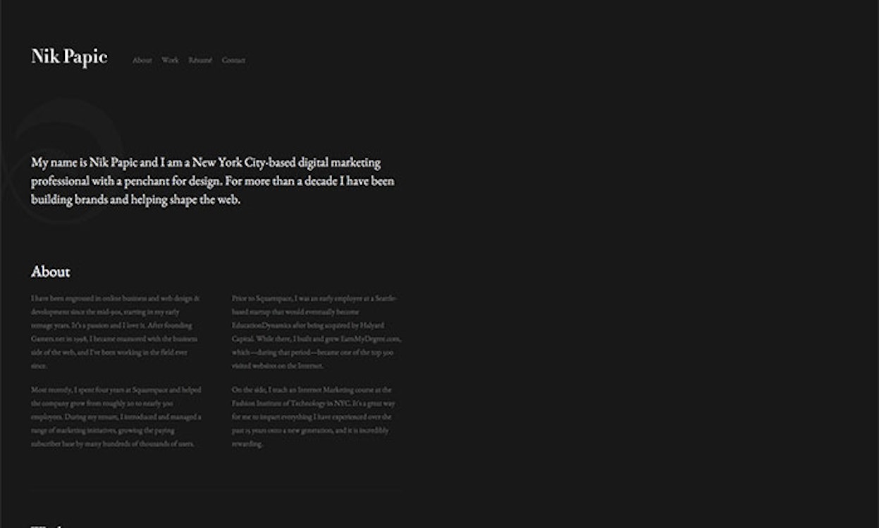 Nik Papic | Admire The Web