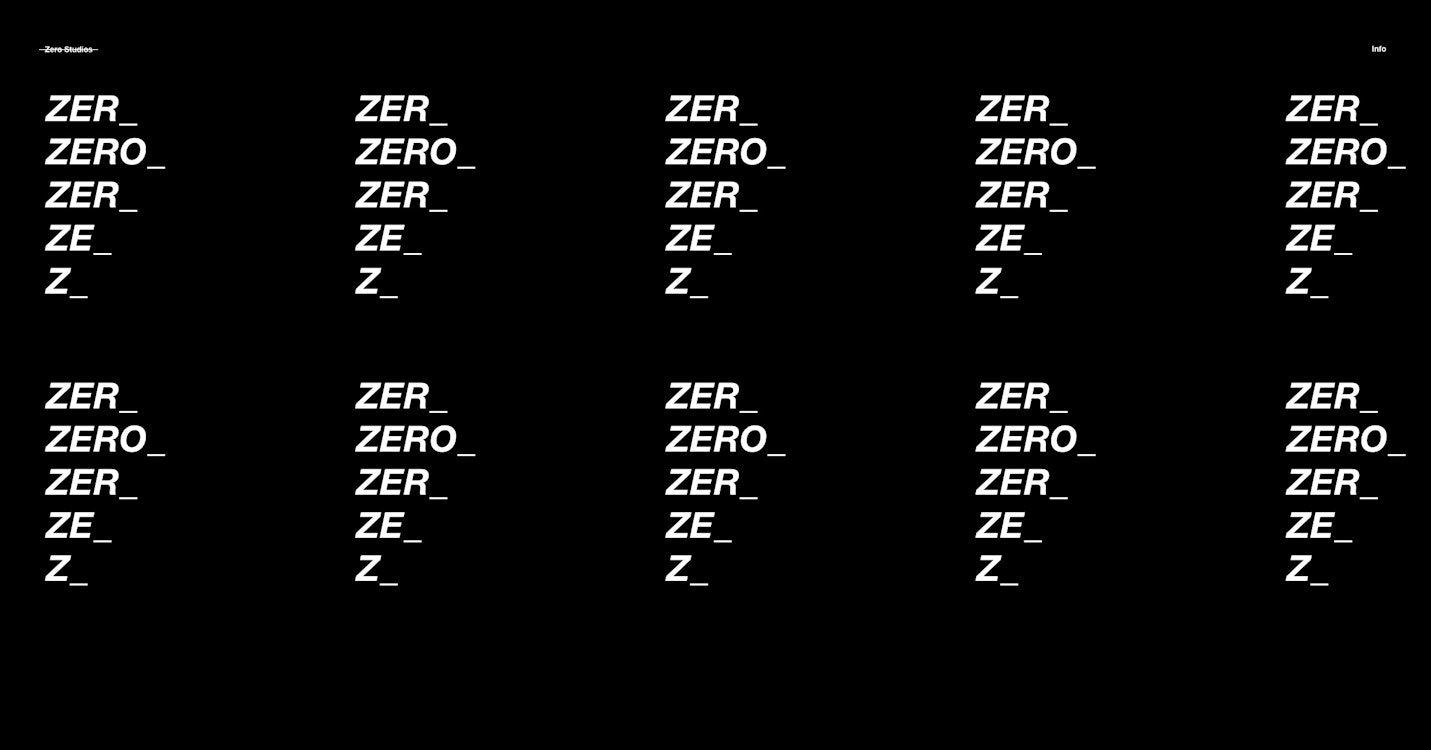 Zero Studios | Admire The Web