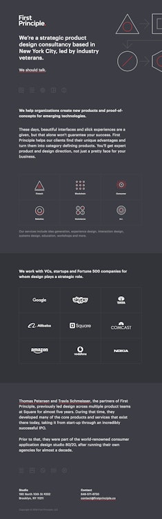 First Principle | Admire The Web