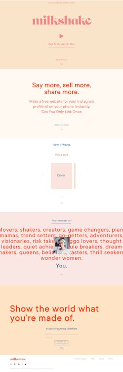 Milkshake | Admire The Web