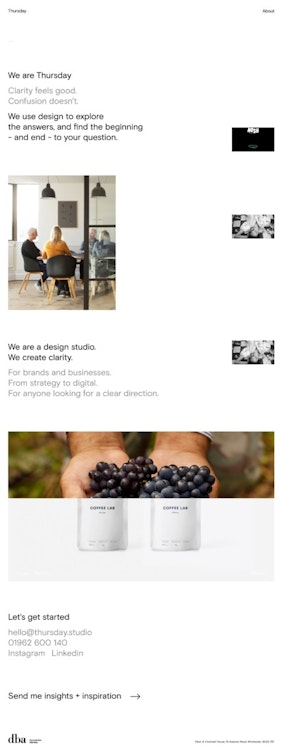 Thursday Design Studio | Admire The Web