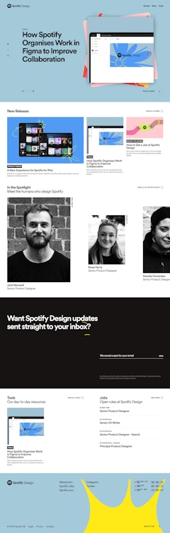 Spotify Design | Admire The Web
